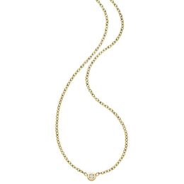 Boccia Damen-Kette Titan mit Diamant Goldfarben | Gr.: onesize