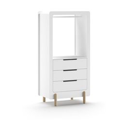 58 aufm Kessel REGALSCHRANK Karyl 88x54x180 Standregal Wandregal MDF Wei&szlig; | Gr.: onesize