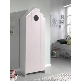 58 aufm Kessel REGALSCHRANK Kania 58x37x171 MDF+Holzwerkstoff Wei&szlig; /Pink | Gr.: onesize