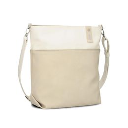 Zwei Jana J12 - Schultertasche 33 cm (papaya) in nubuk-linen | Gr.: onesize