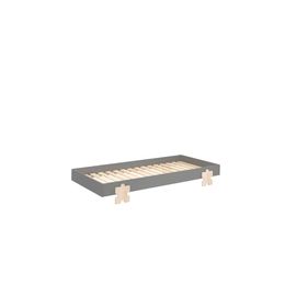 58 aufm Kessel STAPELBETT Karlene 204x28x94 aus MDF in Grau | Gr.: onesize