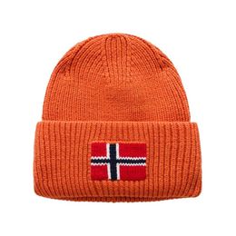 Napapijri F-Evei - M&uuml;tze (blu marine) in orange pumpkin | Gr.: onesize