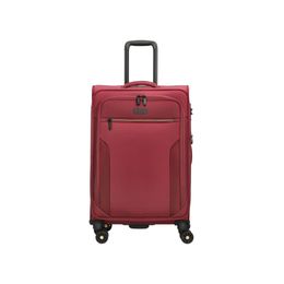 d&n D&N Travel Line 9704 - 4-Rollen-Trolley M 68 cm erw. (dark red) in dark red | Gr.: onesize