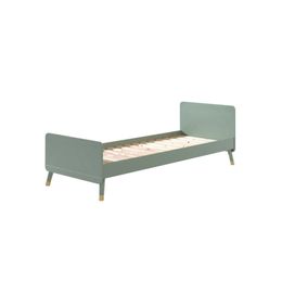 58 aufm Kessel EINZELBETT Kamillah 204x74x95 aus MDF in Olive Gr&uuml;n | Gr.: onesize
