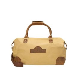 Dermata - Reisetasche Canvas/Leder Kombination 50 cm (brown) in braun | Gr.: onesize