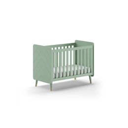 58 aufm Kessel BABYBETT Kamillah 124x96x68 aus MDF in Olive Gr&uuml;n | Gr.: onesize