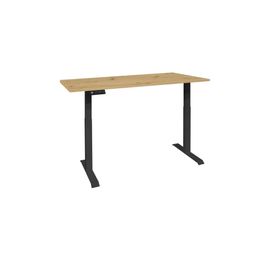 58 aufm Kessel SCHREIBTISCH h&ouml;henverstellbar elektrisch Editha 160x90 schwarz/asteiche | Gr.: onesize