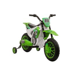 HOMCOM Elektromotorrad Kinder 3-8 km/h Gr&uuml;n | Gr.: onesize
