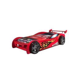 58 aufm Kessel AUTOBETT Kally 247x66x111 aus MDF in Rot | Gr.: onesize