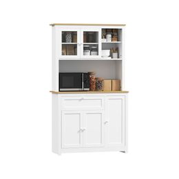 HOMCOM K&uuml;chenschrank-100L x 40B x 180H cm-Wei&szlig; | Gr.: onesize