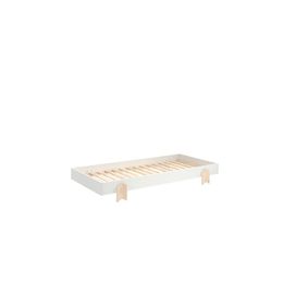 58 aufm Kessel STAPELBETT Karlene 204x28x94 aus MDF in Wei&szlig; | Gr.: onesize