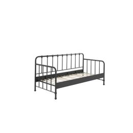 58 aufm Kessel METALLBETT Kay 97x110x206 aus Metall in Schwarz matt | Gr.: onesize