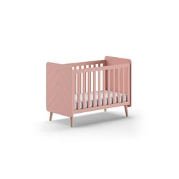 58 aufm Kessel BABYBETT Kamillah 124x96x68 aus MDF in Terra Rosa | Gr.: onesize