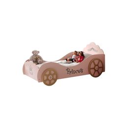 58 aufm Kessel KUTSCHENBETT Karyna 210x90x107 aus MDF in Pink | Gr.: onesize