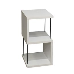 58 aufm Kessel REGAL Elga 33x33x65 B&uuml;cherregal Standregal wei&szlig; matt lack | Gr.: onesize