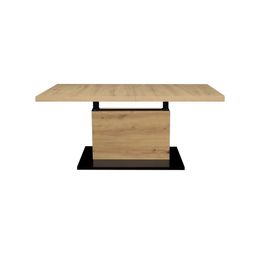 58 aufm Kessel COUCHTISCH H&ouml;henverstellbar Else 3 120x56x70 Holzwerkstoff Asteiche | Gr.: onesize