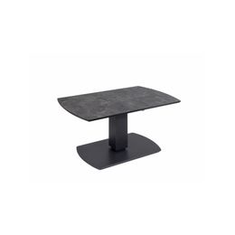 58 aufm Kessel COUCHTISCH h&ouml;henverstellbar Charine 100x48x62 HPL Anthrazit/Metal Rock | Gr.: onesize