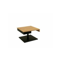 58 aufm Kessel COUCHTISCH h&ouml;henverstellbar Codi 70x47x70 Furnier Schwarz/Wildeiche | Gr.: onesize