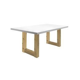 58 aufm Kessel ESSZIMMERTISCH Eila 2 200 x 100 x 75 Esstisch Asteiche/Wei&szlig; Matt Lack | Gr.: onesize
