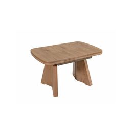 58 aufm Kessel COUCHTISCH h&ouml;henverstellbar und ausziehbar Callida 90x54x65 Wildeiche | Gr.: onesize