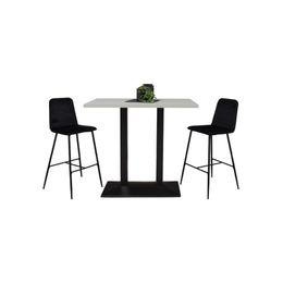 58 aufm Kessel TRESENTISCH Electra 120x70x106 schwarz matt/kreidegrau matt lack | Gr.: onesize