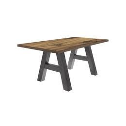 58 aufm Kessel ESSZIMMERTISCH Elia 4 180 x 90 x 75 Esstisch Graphit/Plankeneiche | Gr.: onesize