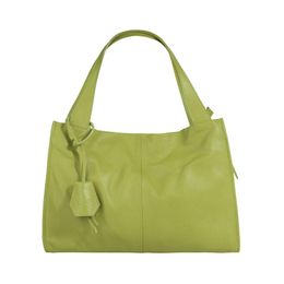 CLUTY Shopper echt Leder in gr&uuml;n | Gr.: onesize