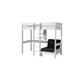 58 aufm Kessel HOCHBETT Karolina 208x175x105/206 aus Massivholz in Wei&szlig; | Gr.: onesize