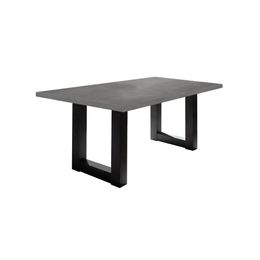 58 aufm Kessel ESSZIMMERTISCH Eila 8 180 x 90 x 75 Esstisch Schwarzstahl/Graphit | Gr.: onesize