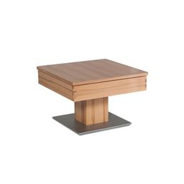 58 aufm Kessel COUCHTISCH Celene 67x67x43 h&ouml;henverstellbar;diagonal verschiebbar Kernbuche | Gr.: onesize
