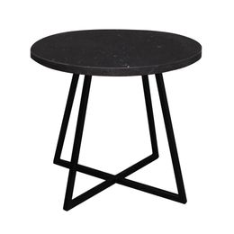 58 aufm Kessel COUCHTISCH Rund Elesa 4 60x51x60 Holzwerkstoff Schwarz/Keramik schwarz | Gr.: onesize