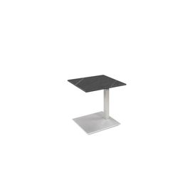 58 aufm Kessel BEISTELLTISCH Channa 55x47x54 h&ouml;henverstellbar Perlsilber/Marmara Nero | Gr.: onesize