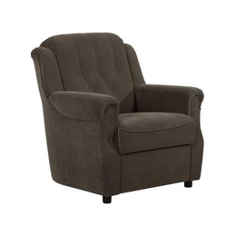 58 aufm Kessel POLSTERSESSEL Kaylyn Flockstoff braun | Gr.: onesize