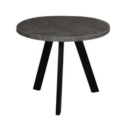 58 aufm Kessel COUCHTISCH Rund Elesa 1 60x51x60 Holzwerkstoff Schwarz/Keramik grau | Gr.: onesize