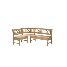 58 aufm Kessel ECKBANK Deborah 177 x 224 x 87 Massivholz Buche lackiert/Dunkelbraun | Gr.: onesize