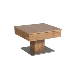 58 aufm Kessel COUCHTISCH Celene 67x67x43 h&ouml;henverstellbar;diagonal verschiebbar Wildeiche | Gr.: onesize