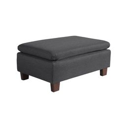 58 aufm Kessel POLSTERHOCKER Kaylil Flachgewebe graphit | Gr.: onesize