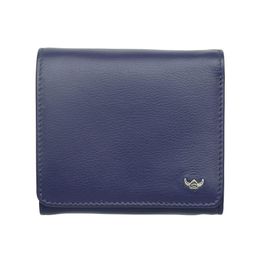 Golden Head Madrid Geldb&ouml;rse RFID Leder 10 cm in blau | Gr.: onesize