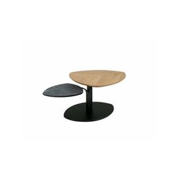 58 aufm Kessel COUCHTISCH h&ouml;henverstellbar Cindi 110x47x70 Echtholz Wildeiche/Schwarz | Gr.: onesize