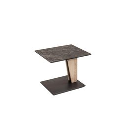 58 aufm Kessel BEISTELLTISCH Cella 55x47x47 h&ouml;henverstellbar Wildeiche/Nero | Gr.: onesize