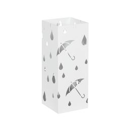 HOMCOM Schirmhalter in Wei&szlig; 15,5L x 15,5B x 40H cm | Gr.: onesize