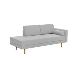 58 aufm Kessel RECAMIERE Armlehne rechts Keara Flachgewebe hellgrau | Gr.: onesize