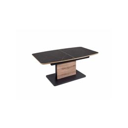 58 aufm Kessel COUCHTISCH h&ouml;henverstellbar und ausziehbar Cori 120x56x70 HPL Nero | Gr.: onesize