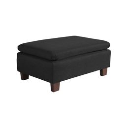 58 aufm Kessel POLSTERHOCKER Kaylil Flachgewebe schwarz | Gr.: onesize