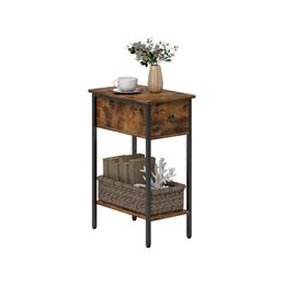 HOMCOM Side Table in Rustic Brown 25L x 39,8B x 58,2H cm | Gr.: onesize