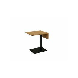 58 aufm Kessel BEISTELLTISCH h&ouml;henverstellbar Codi 55x57x47 Furnier Schwarz/Wildeiche | Gr.: onesize