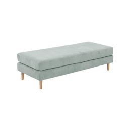 58 aufm Kessel POLSTERHOCKER Kaylynn Cordstoff silber | Gr.: onesize