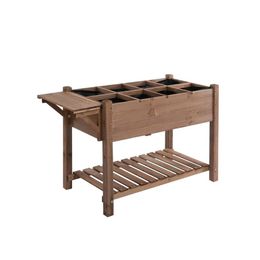 Outsunny Hochbeet in Braun 123L x 54B x 80H cm | Gr.: onesize