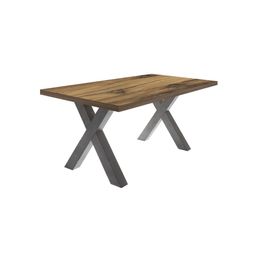 58 aufm Kessel ESSZIMMERTISCH Eike 4 180 x 90 x 75 Esstisch Graphit/Plankeneiche | Gr.: onesize