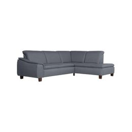 58 aufm Kessel ECKSOFA mit Ottomane rechts Kaylil Flachgewebe denim | Gr.: onesize